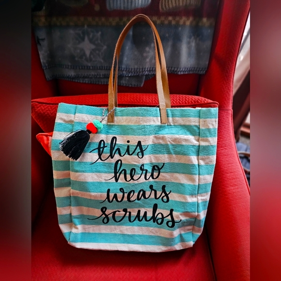 Bags | This Hero Wears Scrubs Tote Bag | Poshmark